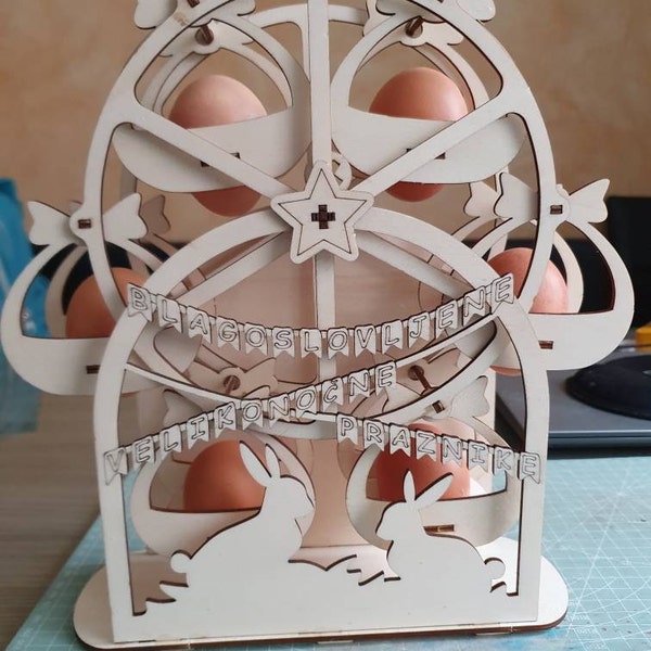 Easter Wheel – Laser Cut Files. EASTER Design Laser File SVG, Egg Cdr ...