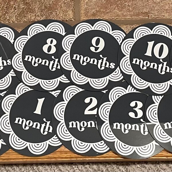 Milestone Disc Svg, Baby Milestone SVG, Baby Milestone Rounds Svg ...