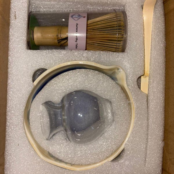 Hand Painted Cute Capybara Matcha Gift Set Matcha Bowl With Bamboo ...