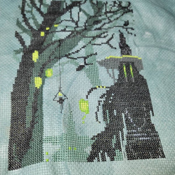 The Collectors Cross Stitch Pattern, Witch Cross Stitch, Spooky Gothic ...