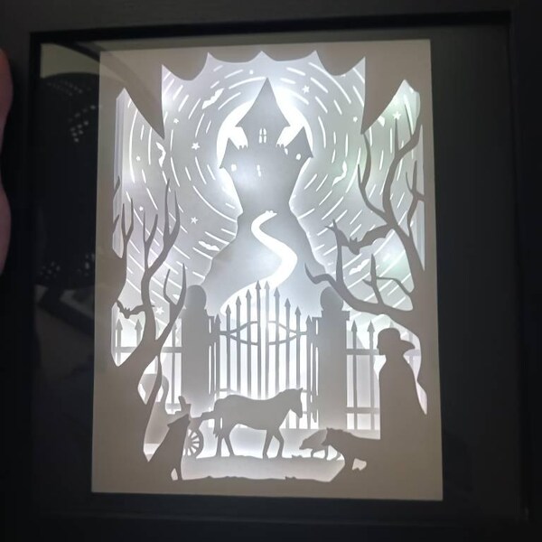 Happy 40th Birthday Shadow Box SVG PDF PNG Paper Cutting Instant ...