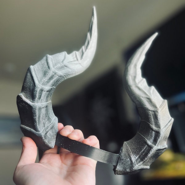 Fantasy Large Dragon Horns Snake Dragon 3d Printed Horns on Headband ...
