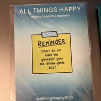Mental Health Sticky Note Stickers / Mental Health Reminder Stickers ...