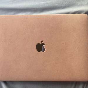 Frosted Leather Pink Hard Case Cover for MacBook Air 13 M1 M2 13.6 ...