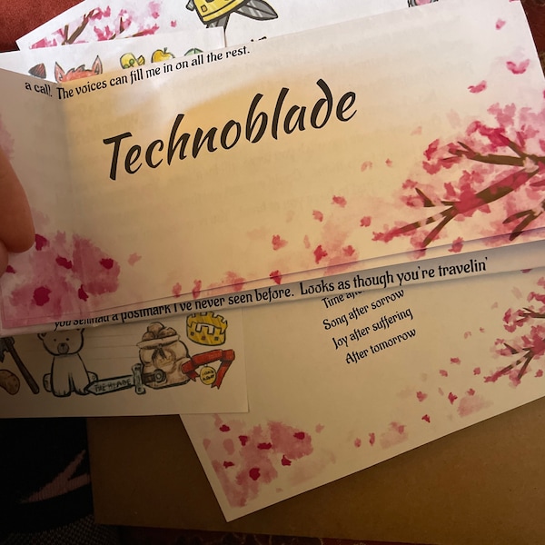 DSMP- Personalized Letter From Your Fictional Comfort Character on the ...