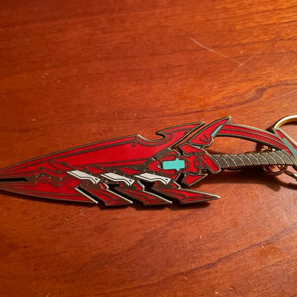 Pyra Mythra and Pneuma Metal Enamel Necklace Keychain or Pin From ...