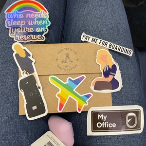Airport Standby Netflix Flight Attendant Sticker - Etsy