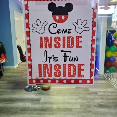 Printable Set of Mickey Mouse Party Signs, 5x7 and 8x10 INSTANT ...