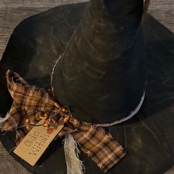 Primitive Witch Hat - Etsy
