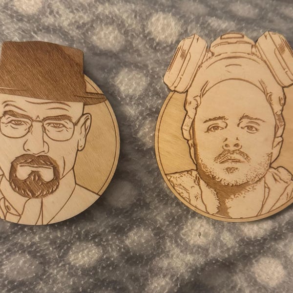 Super Mario Bros Wooden Coasters Set - Geek Gift - Gamer Collectibles ...