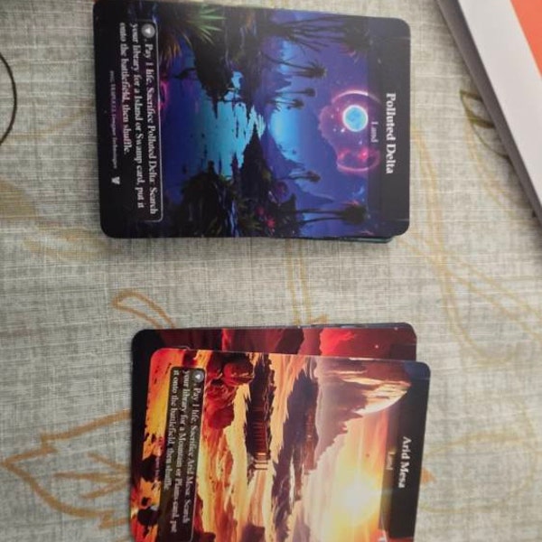 MTG Land Card Proxy Pack, Dual, Fetch, Shock, Triome, Utility Lands - Etsy