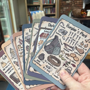 DND Equipment Packs Complete Set of Visual Aid Coloring Pages Digital ...