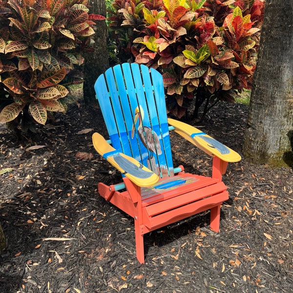 Adirondack Chair - Custom Colors - Margaritaville Beach - Hand Painted ...