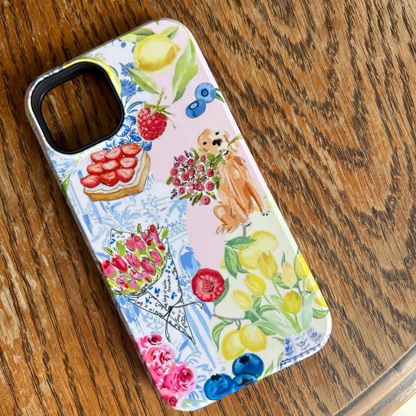 Vintage Boho Collage Phone Case, Spiritual Retro Phone Case, Cute ...