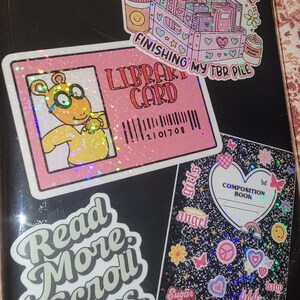 Hand Necklace Sticker Kindle Sticker Bookish Sticker Book Lover Sticker ...