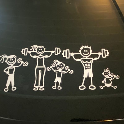 Create Your Own Stick Figure Family Decal/sticker - Etsy