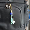 Bag Charm Keychains With Glass + Ceramic Beads, Gold Fixtures, and ...