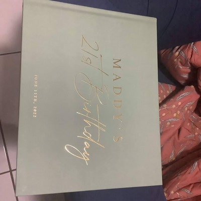 Birthday Guest Book 21st Guest Book Dusty Pink and Black 50 Sheets of ...