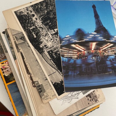 Wedding Postcards Vintage Postcard Guestbook Blank Postcards Save the ...