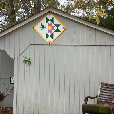 Barn Quilt Address Sign Custom - Etsy