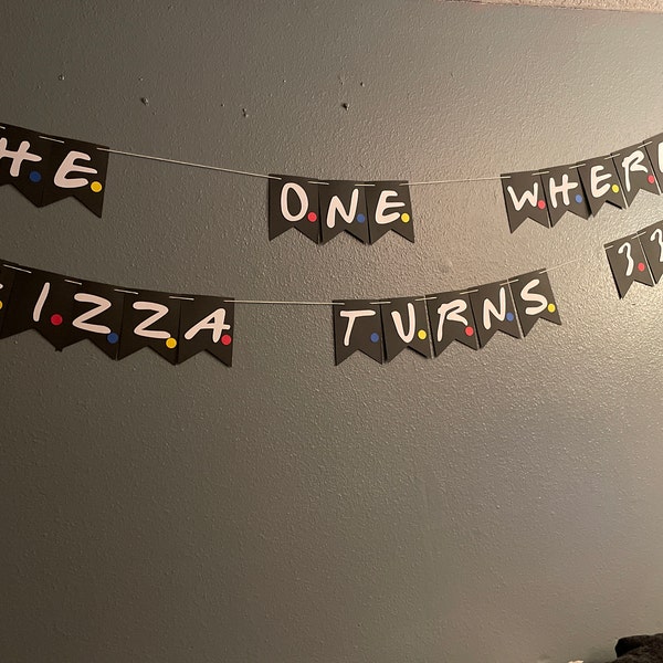 Friends Theme Banner ,friends Theme Birthday Banner Decor, Photo Prop ...