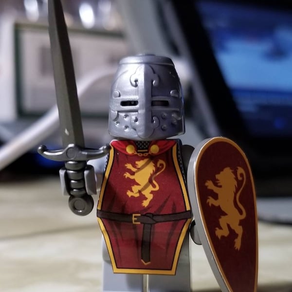 Medieval Knight Custom Construction Toy Figure - Etsy