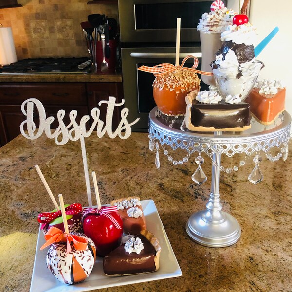 Desserts Table Sign - Desserts Sign - Laser Cut Desserts Sign ...