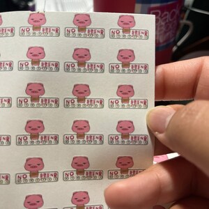 Printable No Junk Food Challenge Stickers, Fitness Stickers, Diet ...