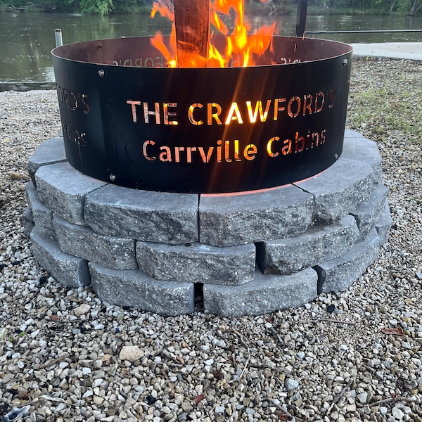 Design Your Fire Ring, Custom Fire Ring, Customized Design, Outdoor ...