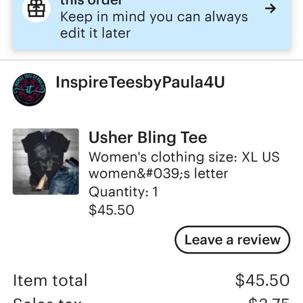 Usher Bling Tee - Etsy