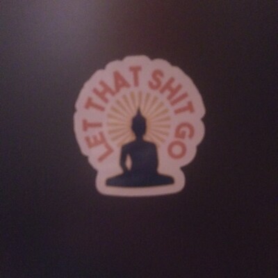 Let That Shit Go Vinyl Laptop Sticker WATERPROOF - Etsy