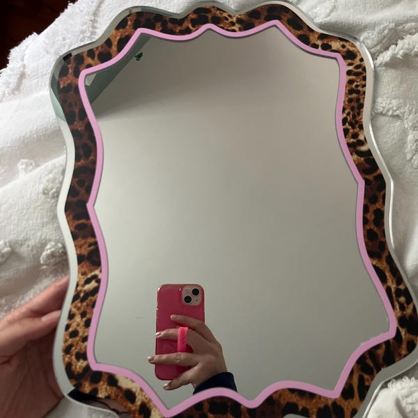 Leopard & Lippy Mirror - 2x Sizes - Etsy