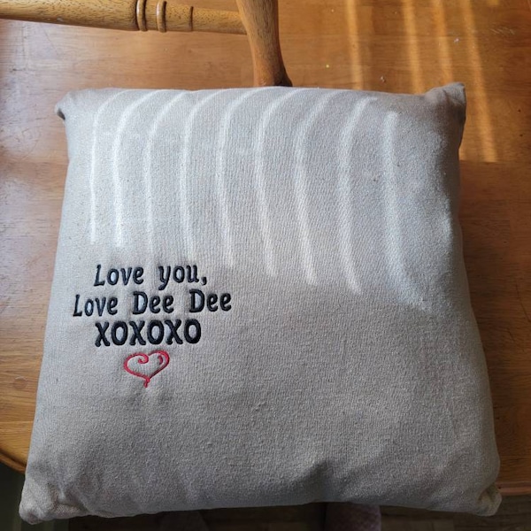 Memory Pillow, Keepsake Pillow, Made With Loved One's Shirt ...