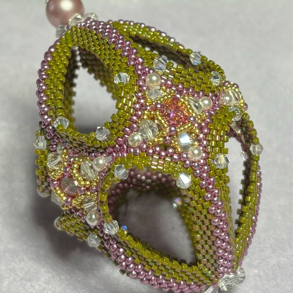 Beading Pattern - Tutorial - Ornament - the Sunrise Trinket Box - PDF ...