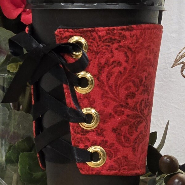 Coffee Corset - Pink Blossoms - Etsy