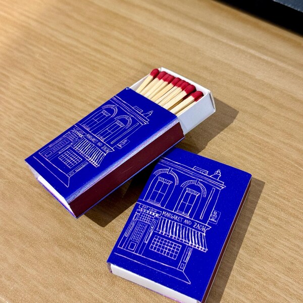 Custom Matchboxes / Custom Matches / Wedding Matchbook / Custom Party ...