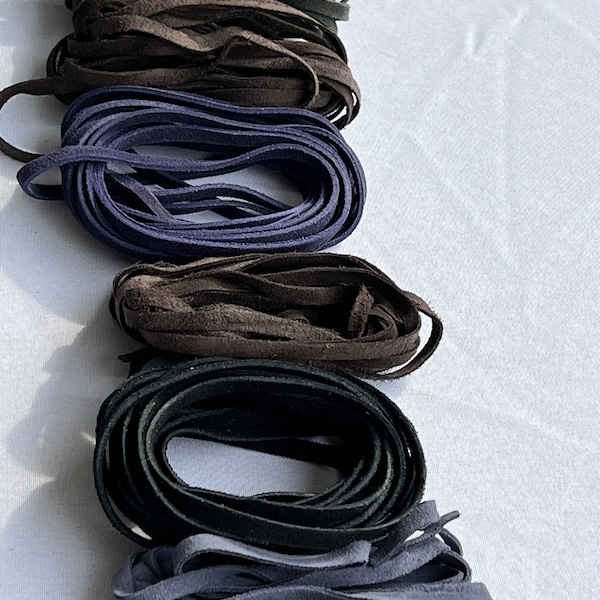 5mm Suede Lace, 5 Mm Wide, Real Suede Lace, Suede Lace, Suede, Leather ...