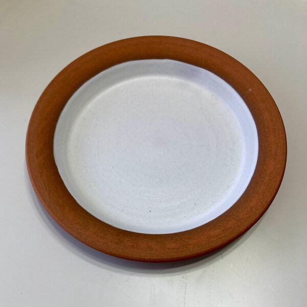 Modern Rustic Dinnerware Farmhouse Plate White Stoneware Ceramic Plate ...