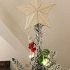 Small White Star Topper, Hand Felted Holiday Tree Accessory, Handmade ...