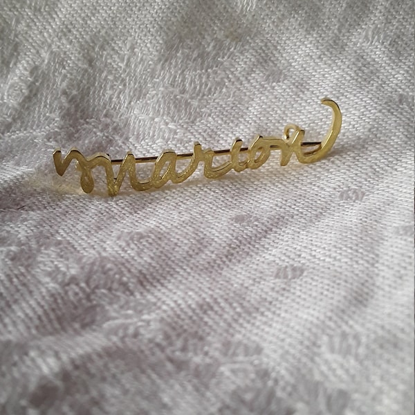 Custom Handwriting Pin • Personalized Signature Brooch • Memorial ...