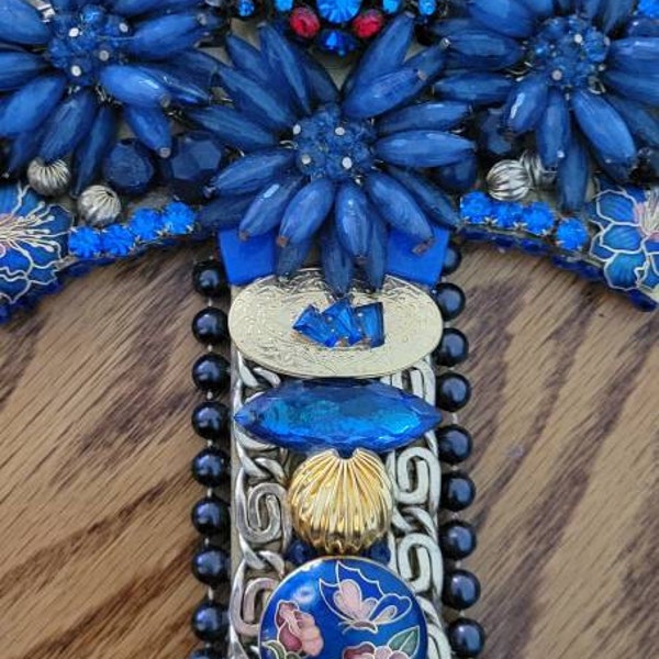 Memorial Crosses, Bejeweled Cross, Vintage Recycled Jewelry, Jewelry ...