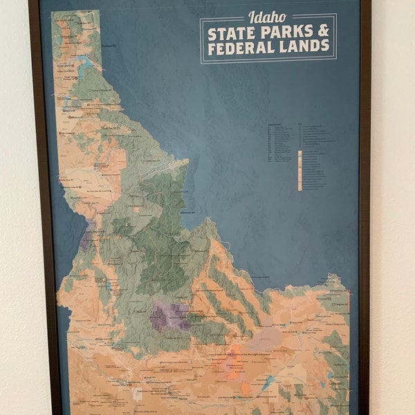 Adirondack Fire Tower Challenge Map 11x14 Print - Etsy