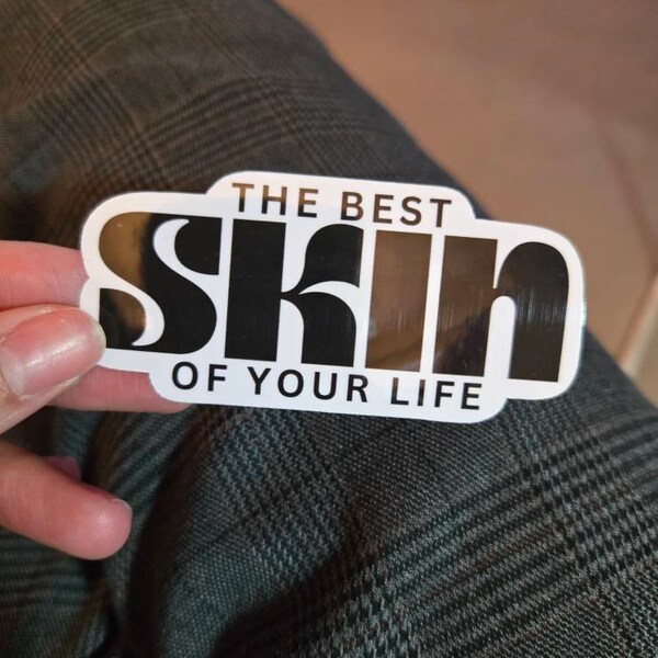 Be Good to Your Skin Smiley Face Sticker, Esthetician Gift, Skin Care ...