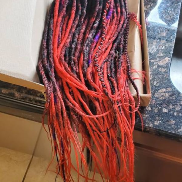 Hippie Dreads, Mix of Full Set Dreadlocks, Burning Man Accessories ...