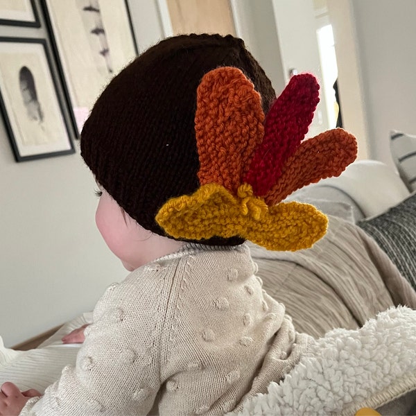 Thanksgiving Turkey Hat KNITTING PATTERN for Babies and Toddlers ...