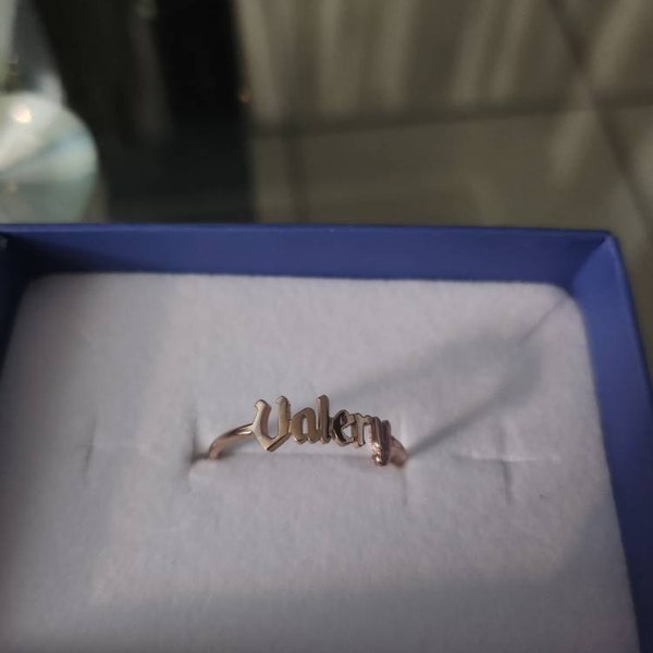 Personalized Ring - Name Ring - Custom Name Ring - Stackable Ring ...