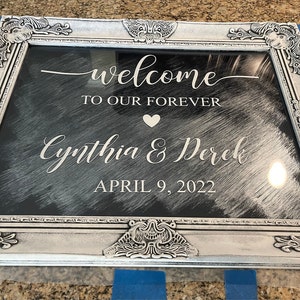 Event Timeline Wedding Sign Decal /personalized Couples Names | Etsy