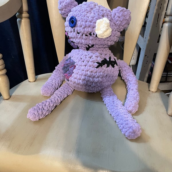 2-in-1 New & Worn Jumbo Hambo Crochet Pattern Pdf File // Amigurumi Marceline's Bear Plushie ...