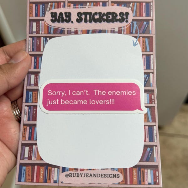 I Fell Hard for the Villain Sticker, Bookish Sticker, Book Lover, Book ...