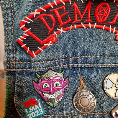 Devil Halloween Hooligan Enamel Pin - Etsy